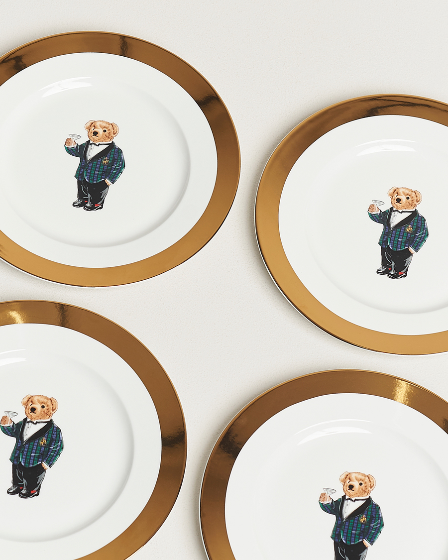 Ralph Lauren Home Thompson Polo Bear Dessert Plate Set - Acheter Ralph Laur