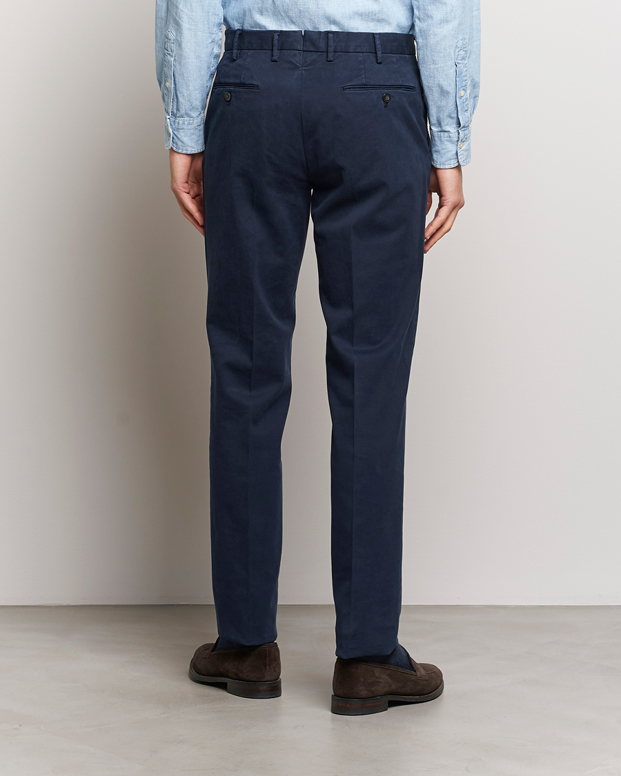 Incotex Regular Fit Cotton Chinos Navy - Acheter Incotex CareOfCarl.fr.